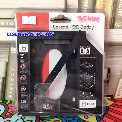 Jual HDD Harddisk Caddy Slim Case 9.5mm SSD Sata For Laptop Caddy ...