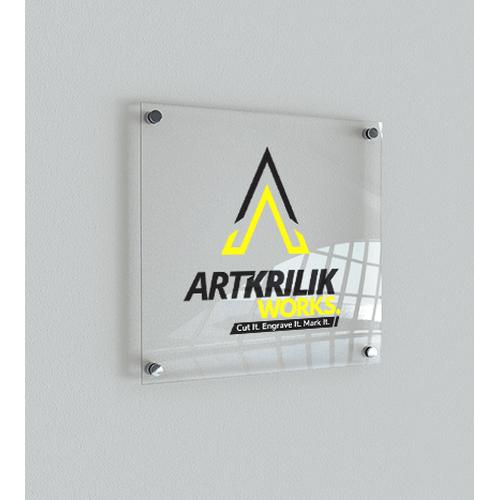 Jual Papan Nama Ruang Akrilik | Logo Usaha 5 MM Print UV Custom - Kota ...