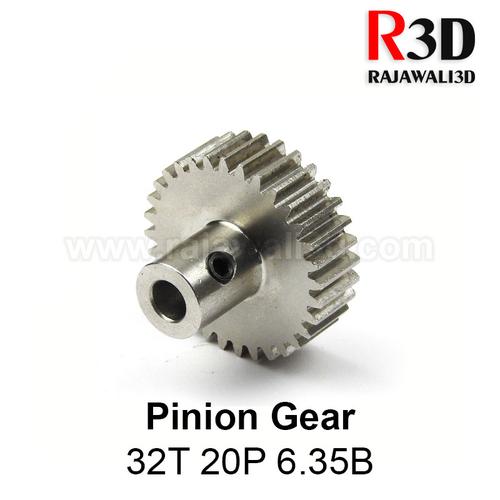 Jual Pinion Gear 32 Teeth Pitch 20 Bore 6.35mm 32T B6.35 Stainless ...