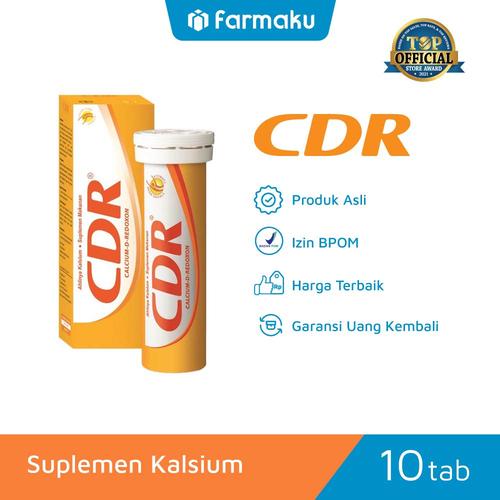 Jual CDR Effervescent Rasa Jeruk Isi 10 Tablet - Suplemen Kalsium ... Jual CDR Effervescent Rasa Jeruk Isi 10 Tablet - Suplemen Kalsium ...