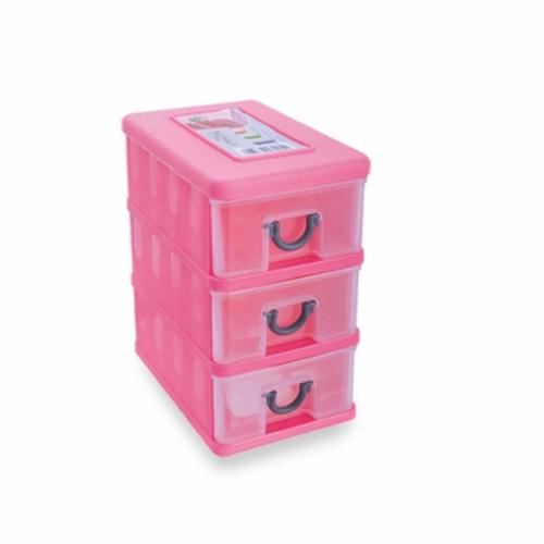 Jual LACI MINI CONTAINER SUSUN 3 GREEN LEAF 7905 / RAK CABINET STORAGE ...
