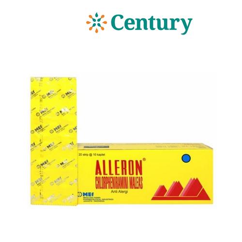 Jual ALLERON 4MG 1 STRIP ISI 10 KAPLET / ANTI ALERGI / OBAT ALERGI ...