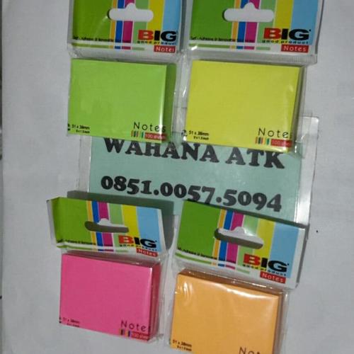Jual BIG stick note memo tempel 51 x 38 - Merah Muda - Kota Surabaya ...