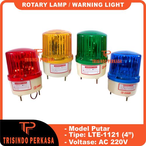 Jual ROTARY LAMP / WARNING LIGHT LTE 1121 4" AC 220V - Merah - Jakarta ...