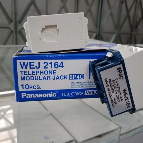 Jual MODULAR JACK PANASONIC UNTUK TELEPON, DATA CAT5 / CAT6, TERMINAL ...