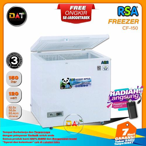 Jual Chest Freezer RSA CF-150 / CF-160 Freezer box daging garansi resmi ...