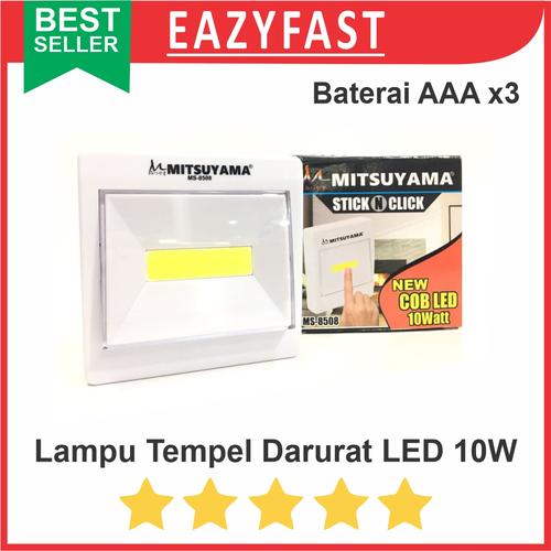 Jual Lampu Tempel LED Mitsuyama Sentuh Emergency Darurat Kolong Laci ...