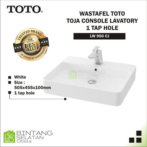 Jual WASTAFEL TOTO LW950CJ LW 950CJ TOJA CONSOLE LAVATORY 1 TAP HOLE ...