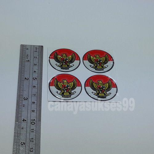 Jual Sticker Timbul Bendera Merah Putih Garuda Indonesia 3,5cm Emblem ...