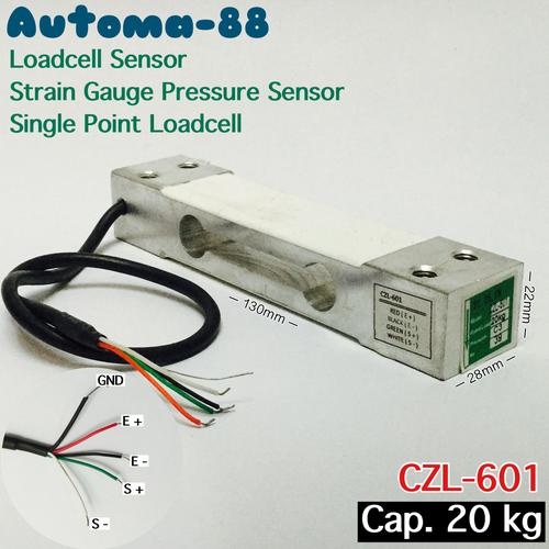 Jual Loadcell 20kg panjang 13cm 130mm 20 kg Single point load cell sensor - Kab. Bekasi - Automa ...