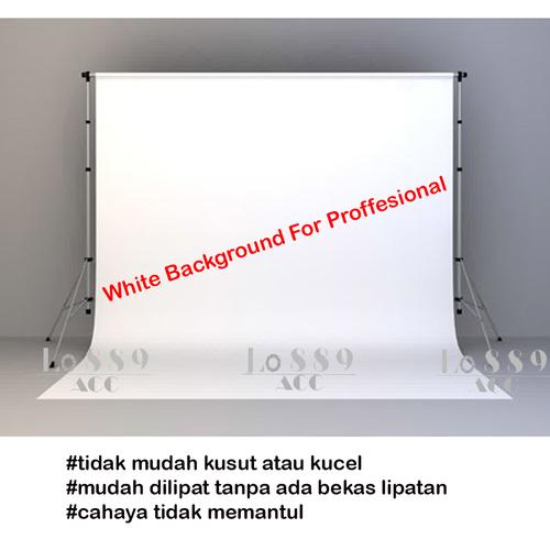 Jual Kain Background Backdrop Putih White Studio Foto 3x4 M - Jakarta ...