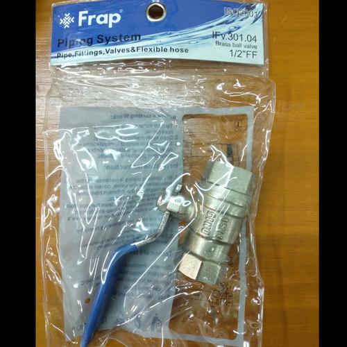 Jual Ball Valve Brass Merk FRAP ukuran 1/2 inch type IFv.301.04 ...