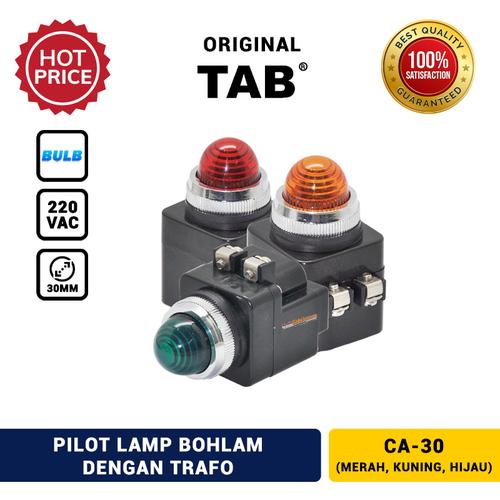 Promo Pilot Lamp Bohlam 30mm 220V AC CA-30 Dilengkapi dengan trafo TAB ...
