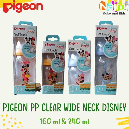 Jual PIGEON Wideneck Bottle Disney Mickey Minnie Mouse 160 240ml Botol Susu - Ungu 240 ml - Kota ...