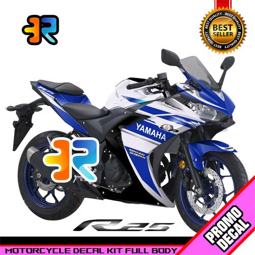 Jual Stiker Decal Striping Motor Yamaha R25 Desain Motif Original Full ...