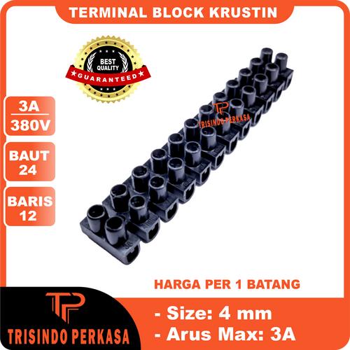 Jual Terminal Krustin 4mm 3A 3Ampere Hitam Klustin Blok - Jakarta Barat ...