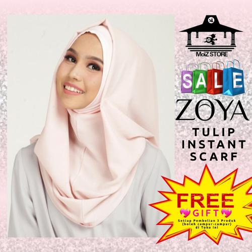 Jual Zoya Jilbab Hijab Bergo Kerudung Tulip Instant Instan Scarf Murah ...