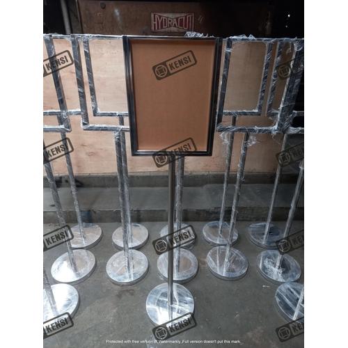 Jual Sign Stand Stainless Signage Standing Sign Frame display A3 SUS ...