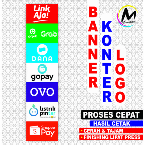 Jual Banner Konter Logo Ukuran 35x150 Cm - Tipe B - Kab. Jombang - Maul ...
