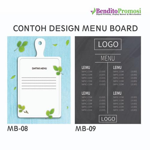 Jual Cetak Menu Board - Papan Menu - Cetak Daftar Menu - 2 SISI GAMBAR ...