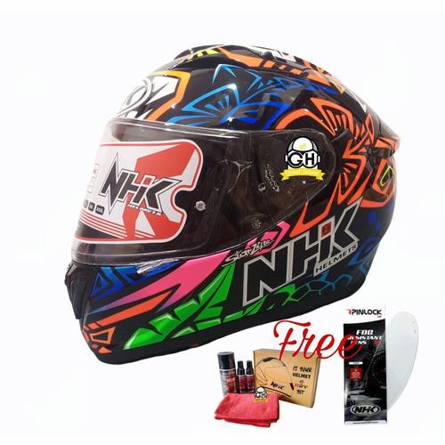 Jual HELM NHK FULL FACE GP PRIME ULTRA GP EDITION REMY #2 BLACK GLOSY ...