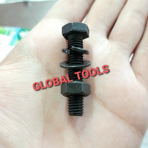 Jual baut mur baja 8.8 HTB m8x40 baut 12 kunci 13 m8 x 40 baut hitam CS ...