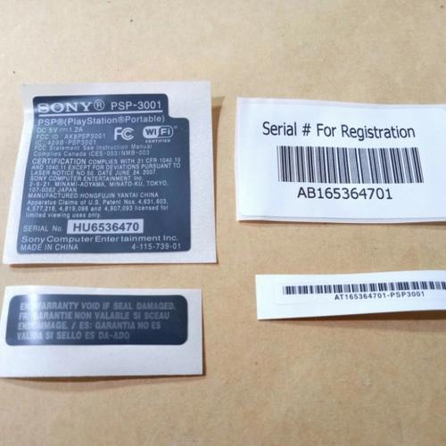 Jual Barcode PSP 3000 + Barcode Dus - Kab. Bogor - ceria games | Tokopedia