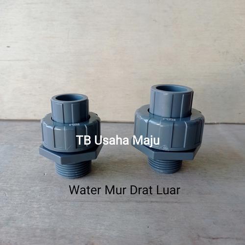 Jual Fitting Union Thread/ Watermur Water Mur Drat Luar PVC 1/2" & 3/4 ...
