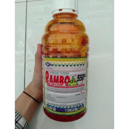 Jual Rambo Gold 480SL 1 liter Herbisida Obat Pembasmi Rumput Sampai ke ...