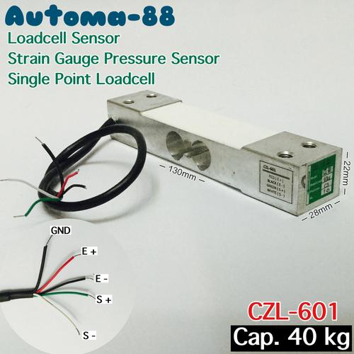 Jual Loadcell 40kg panjang 13cm 130mm 40 kg Single point load cell ...