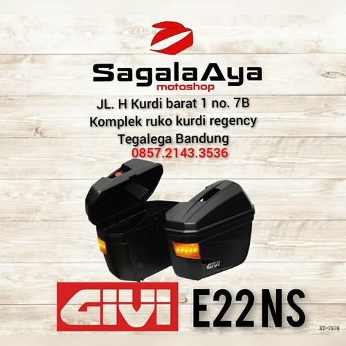 Jual Side Box Motor Givi E22 mika Orange with LED - Kota Bandung ...