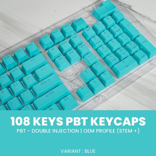 Jual Keycaps mechanical pbt backlit 108 key double injection color ...