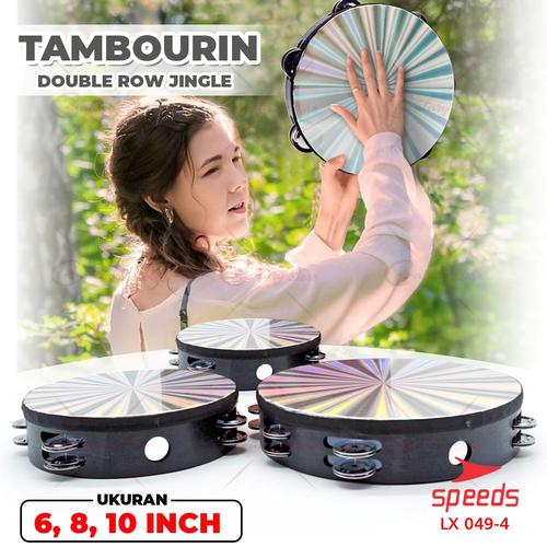 Promo Alat Musik Tamborin Tambourine Hologram Kecrekan Tamborine 049-4 ...