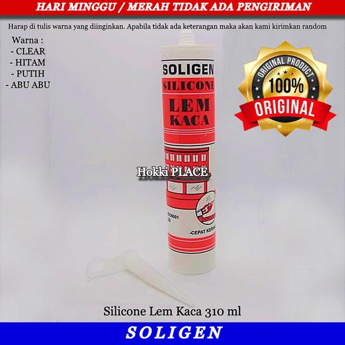 Promo Lem Kaca SOLIGEN Lem Tabung Silicone Sealant Botol - Soligen ...