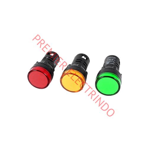 Jual Lampu Indikator Panel 220VAC 22mm - Untuk Box Panel / Panel MCB 1p ...