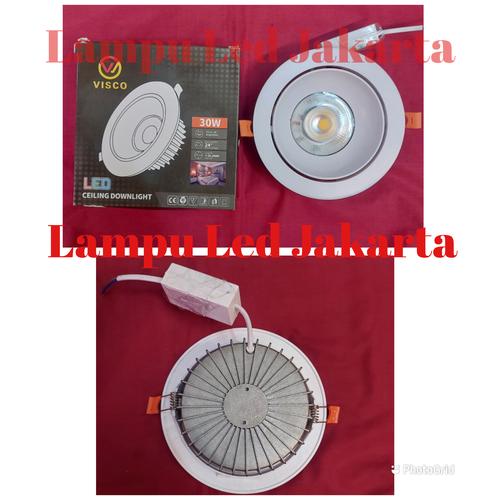Jual Downlight LED 30watt. Lampu spotlight sorot 30watt 30w. Lampu cob ...