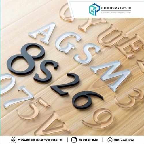 Jual Huruf / Lettering Akrilik 3mm + Doubletape - STANDAR - Kota ...