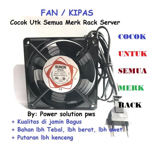 Jual Single Fan 12cm Kipas Wallmount Rack Cabinet Rak Server Cooling ...