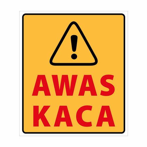 Jual stiker awas kaca stiker tulisan awas kaca stiker sign murah 10×11 ...
