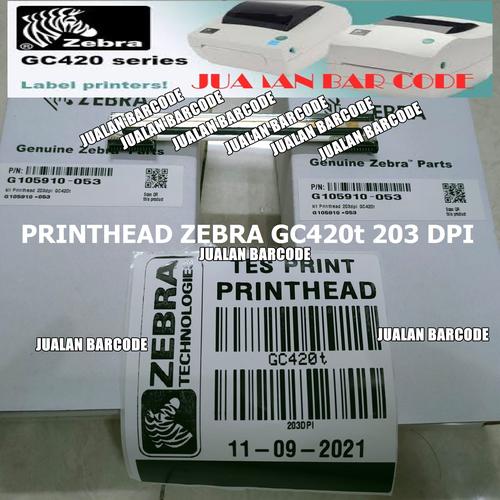 Jual GC420T | GC 420T | GK888 PRINTHEAD PRINTER BARCODE ZEBRA 203 DPI ...