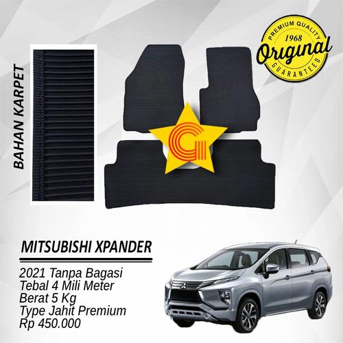 Jual Karpet Mitsubishi Xpander 2021 Premium Hitam Type Jahit DT Non ...