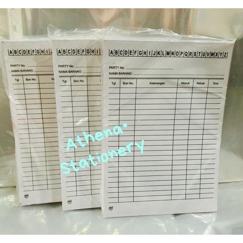 Jual Kartu Stock Barang Kecil/ A5-Putih - Putih - Jakarta Barat ...