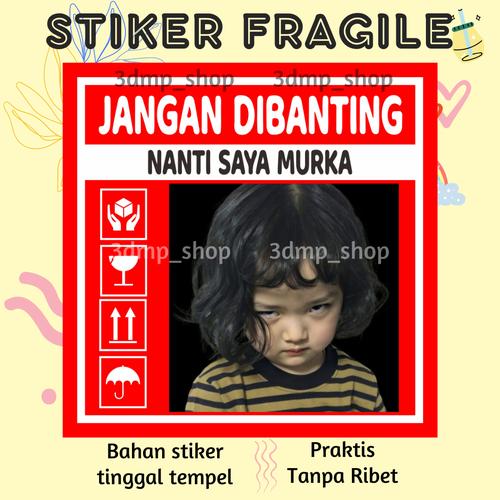 Jual [PRE ORDER] STICKER FRAGILE JANGAN DIBANTING KPOP LUCU CUSTOM ...