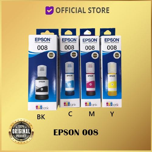 Jual Tinta Epson 008 Black / Cyan / Magenta / Yellow Original - Black ...