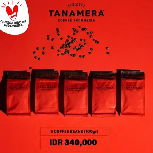 Jual PROMO 5 COFFEE BEANS 100GR, TANAMERA COFFEE - Whole Beans ...