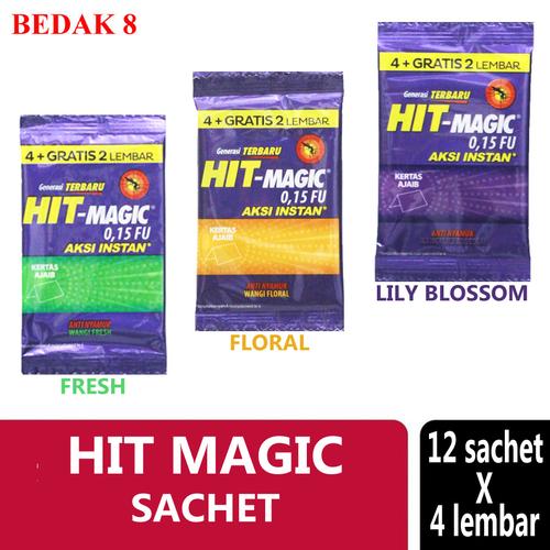 Jual Obat Nyamuk Bakar Kertas Asap HIT Magic Sachet/ Renceng isi 12 ...