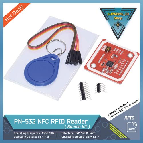 Jual PN532 PN-532 Wireless NFC RFID Reader 13.56 Mhz module V3 Bundle ...
