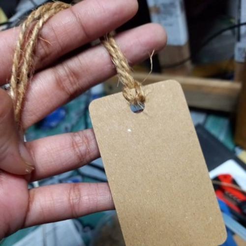 Jual Simple rustic Hang tag kartu ucapan gantung dengan bunga kering ...