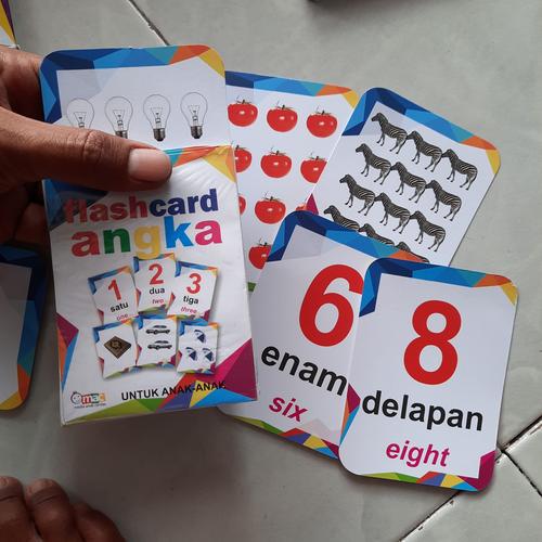 Jual Flash Card / Kartu belajar anak Angka Huruf Alfabet hijaiyah ...