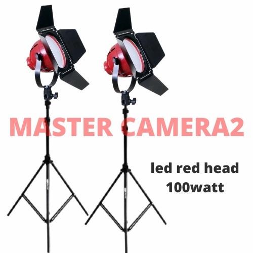 Jual SPOTLIGHT LED RED HEAD 100W PAKET STAND STUDIO LIGHTING - Jakarta ...